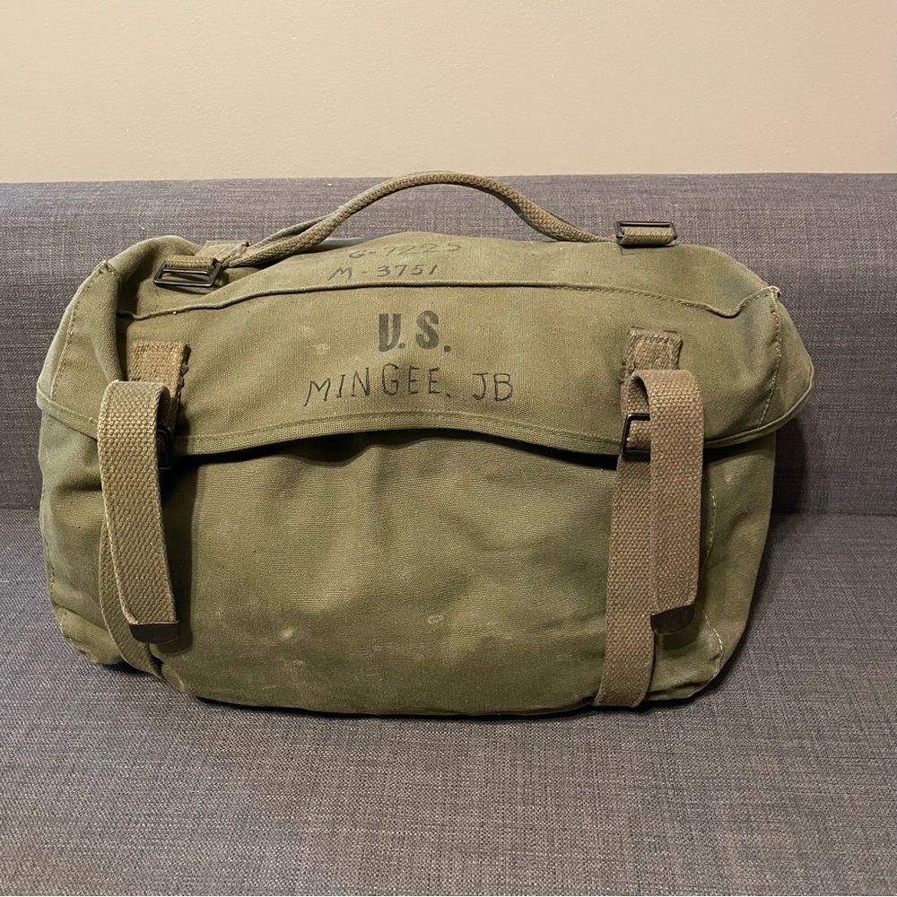 Vintage Korean Era Us Army Cargo Bag M-1945, Cargo Fi… - Gem